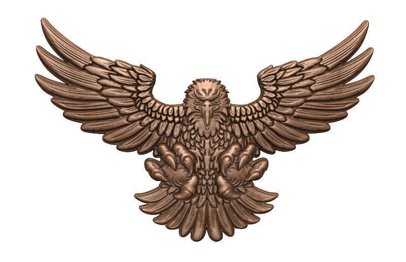 Eagle bas-relief 2 3D model 3D printable | CGTrader