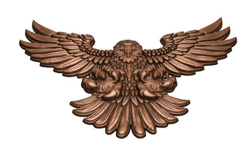 Eagle bas-relief 2 3D model 3D printable | CGTrader