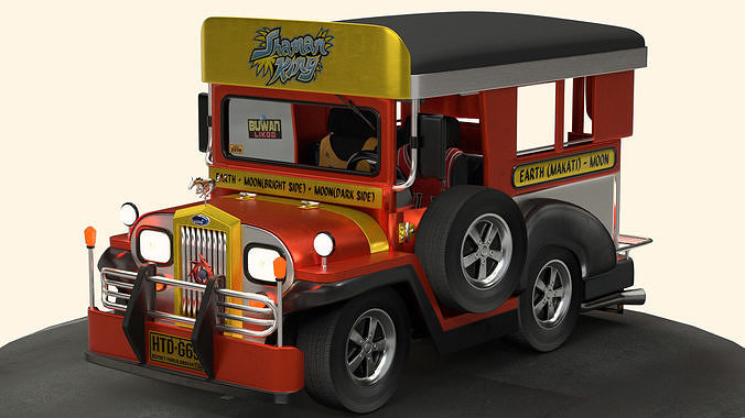 Pinoy Jeepney - stylized 3D model | CGTrader