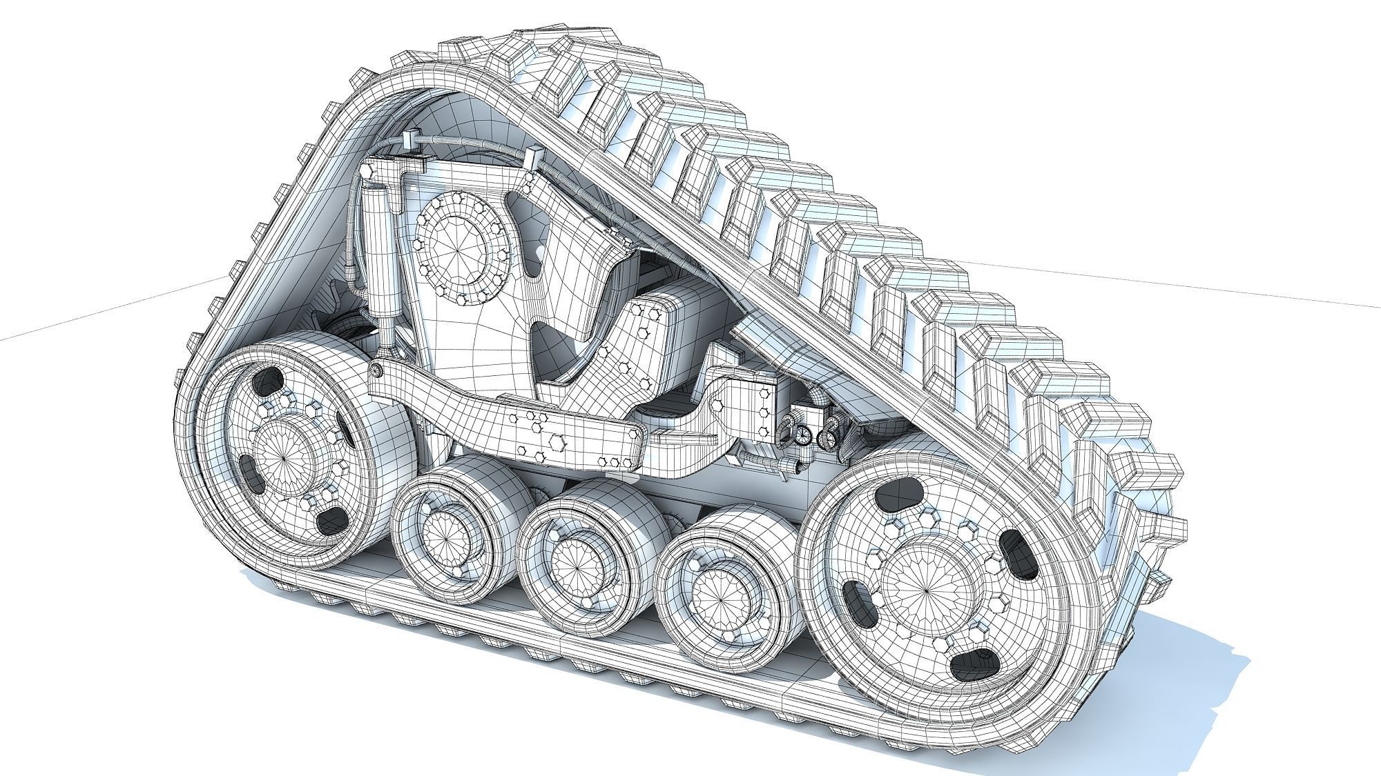 Continuous Track 3D model | CGTrader