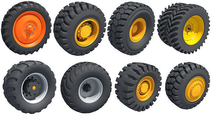 8 Tyres Collection 3D model | CGTrader
