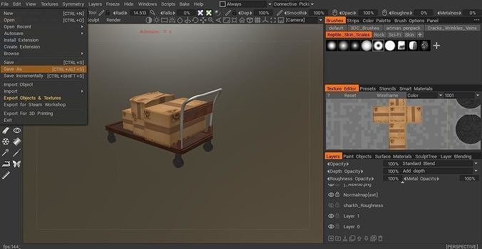 3D model Cargo cart VR / AR / low-poly | CGTrader