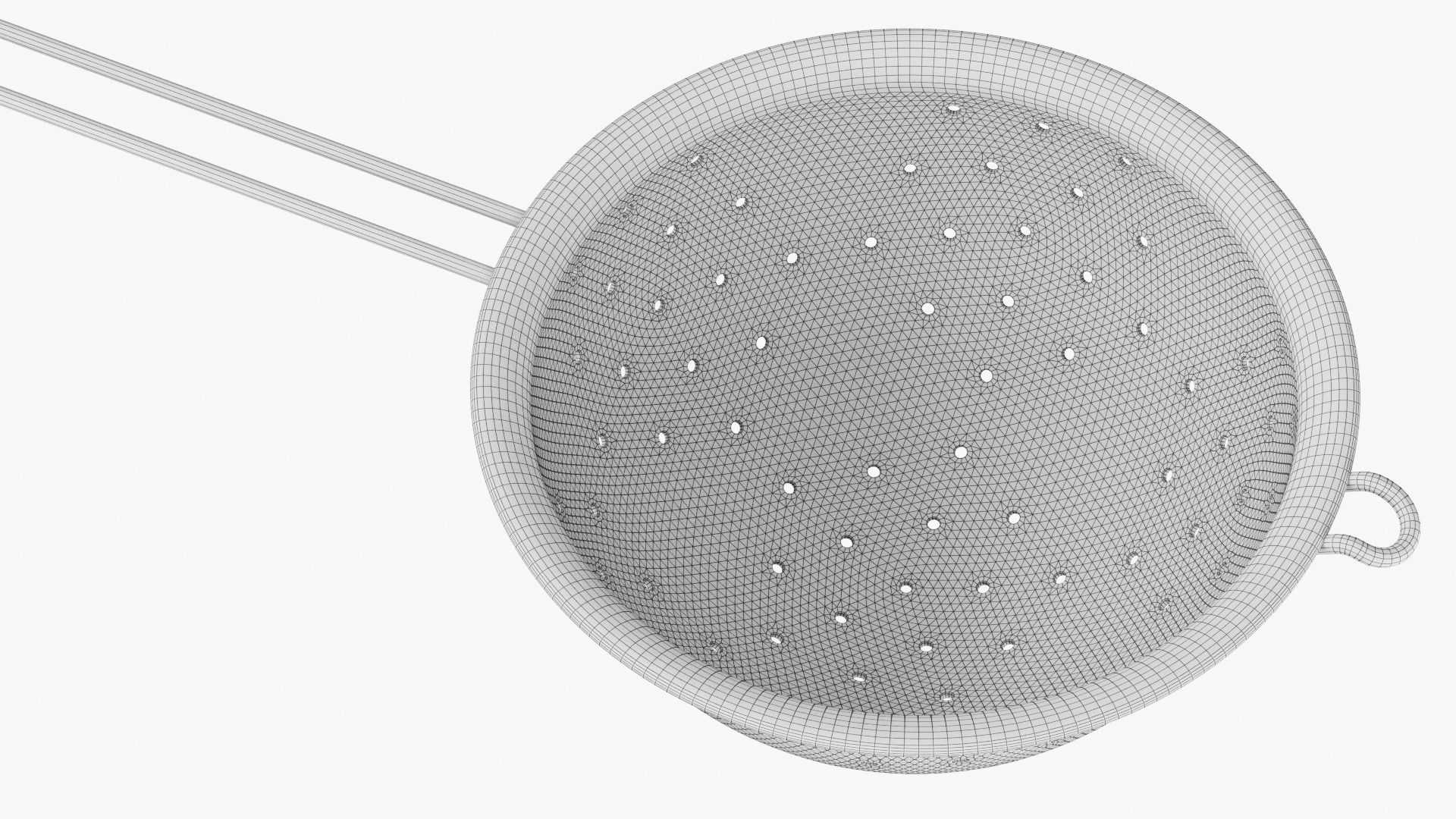 Stainless Steel Colander PBR 3D model | CGTrader