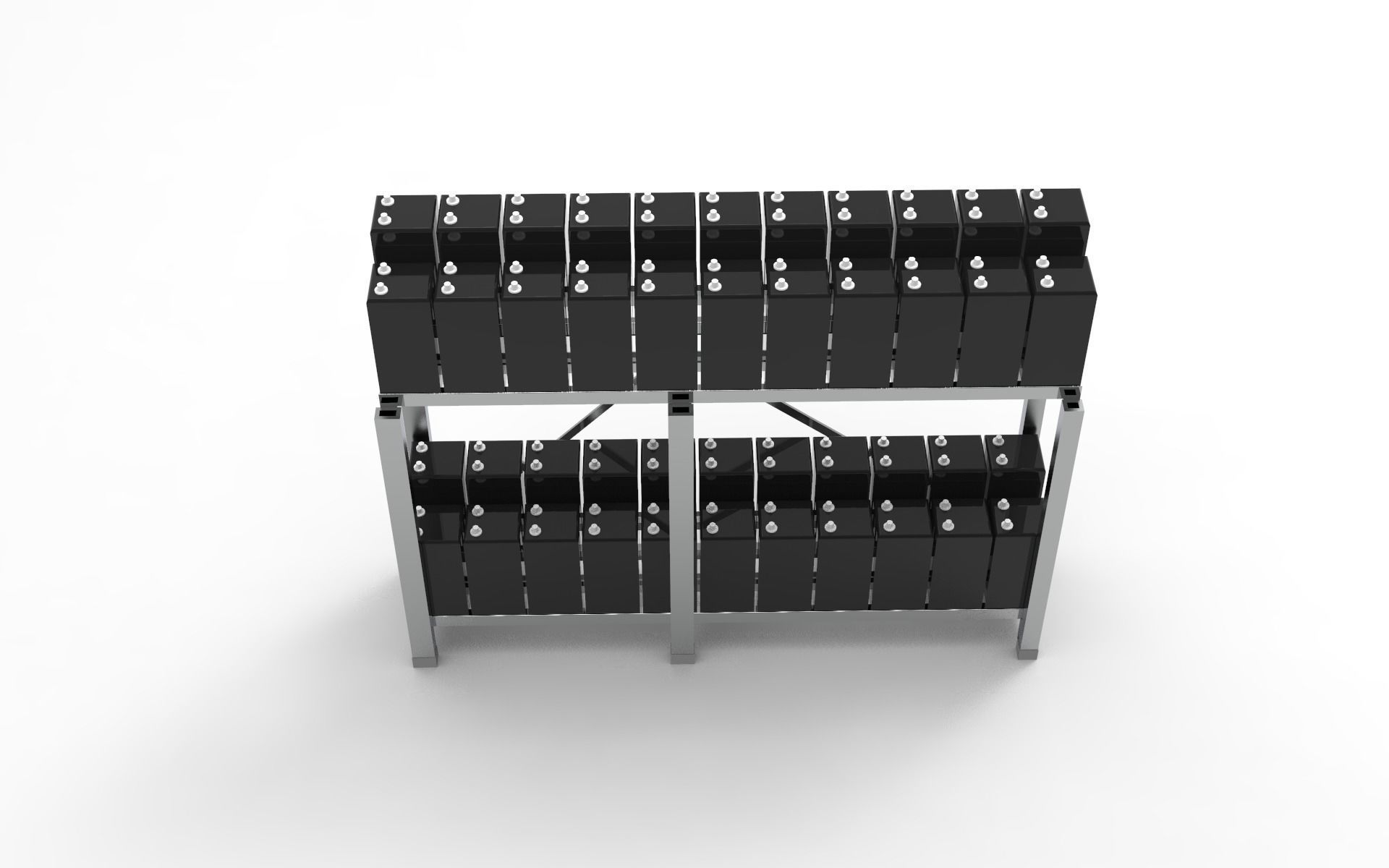 Battery Rack 3D model | CGTrader