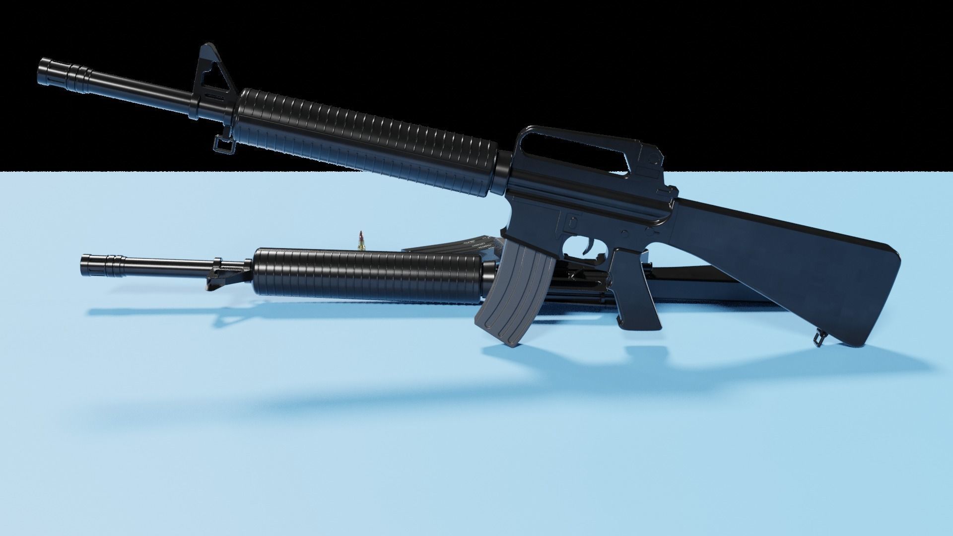 3D model M16 Assault Rifle VR / AR / low-poly | CGTrader
