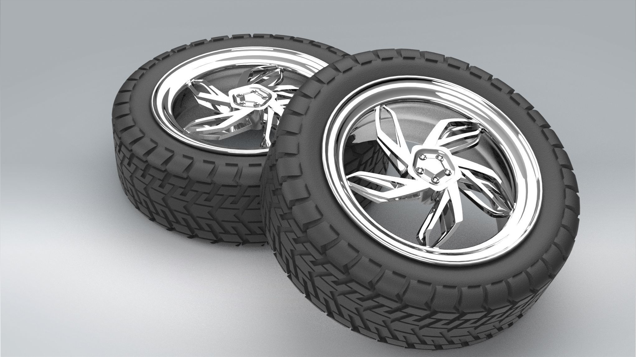 Rim and Tire 3D model | CGTrader