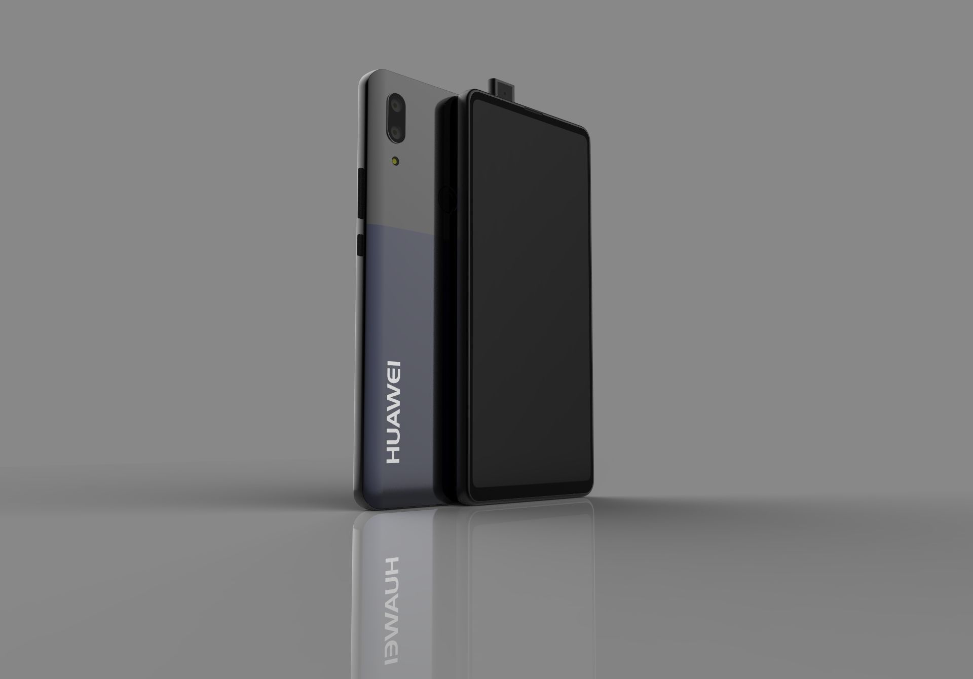 Huawei p-smart Z whit hidden camera 3D model animated | CGTrader