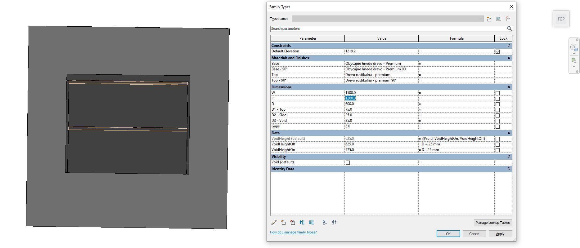 3D model Bathroom cabinet - Full parametric Revit Family VR / AR / low ...