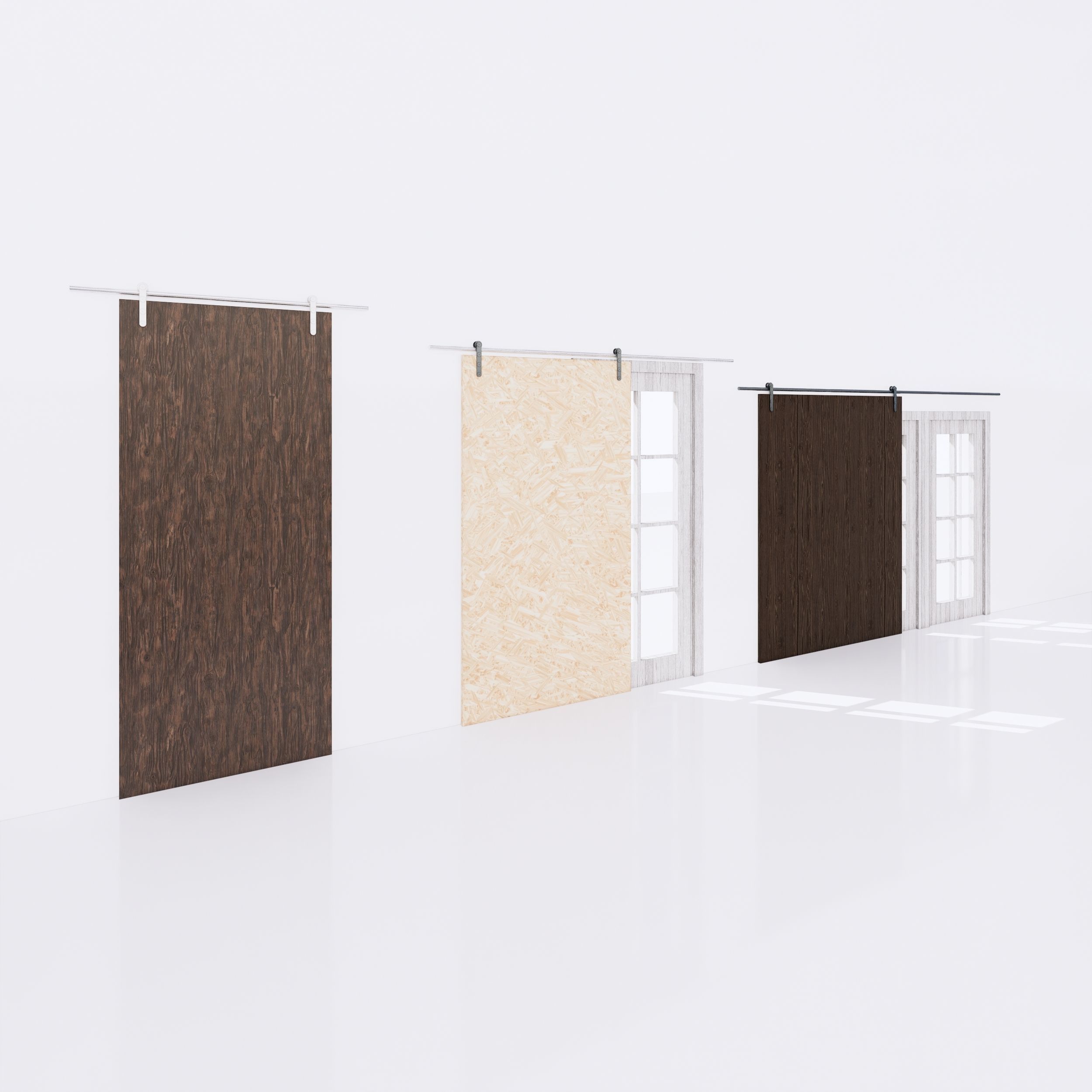 Sliding door interior - Full parametric Revit Family free VR / AR / low ...