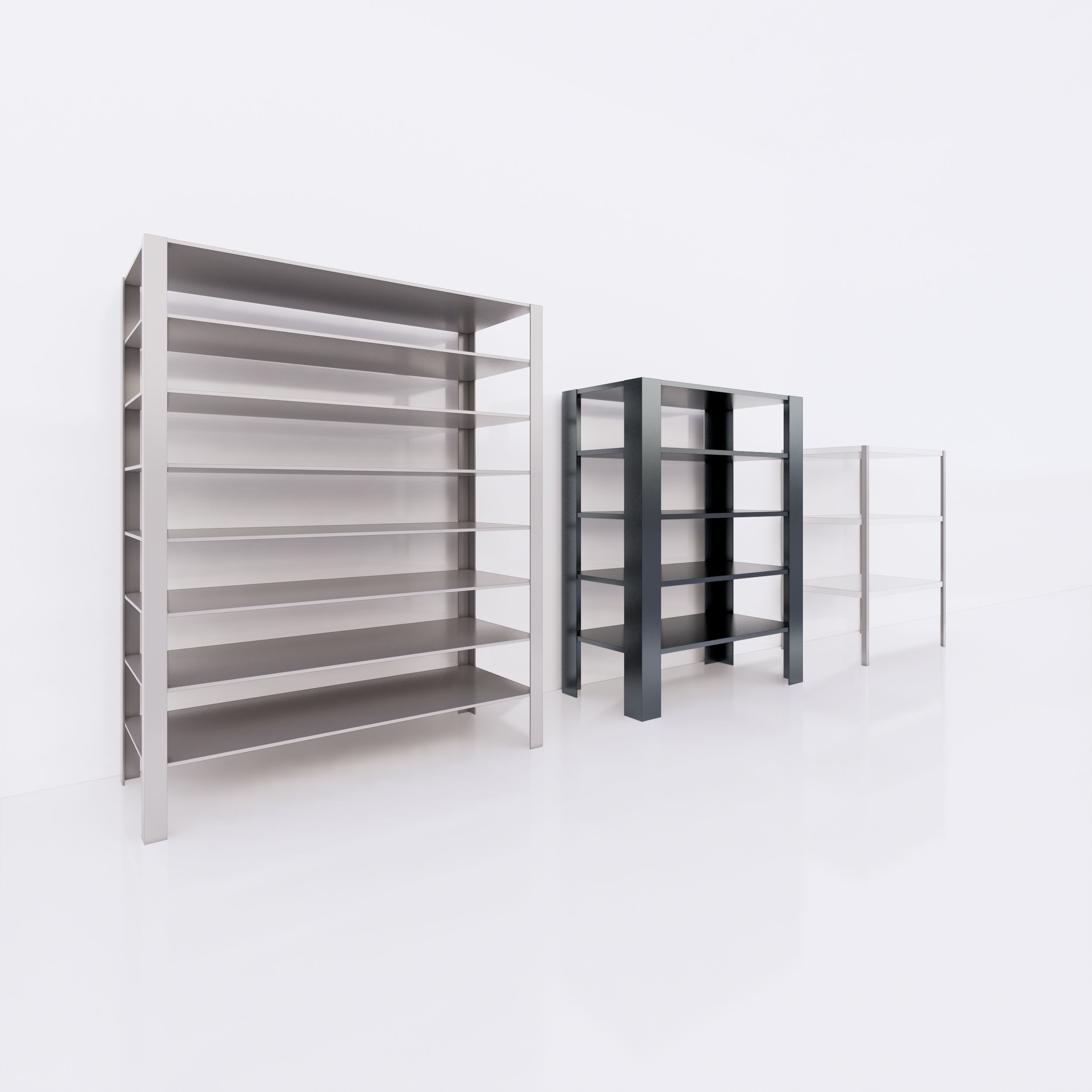 Shelf - Full parametric Revit Family free VR / AR / low-poly 3D model ...