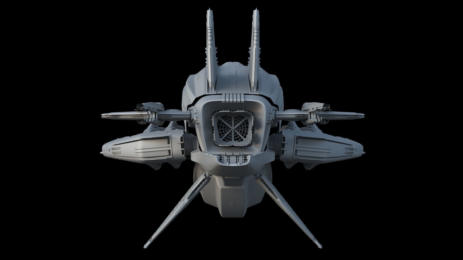 Alien ship 3D model | CGTrader