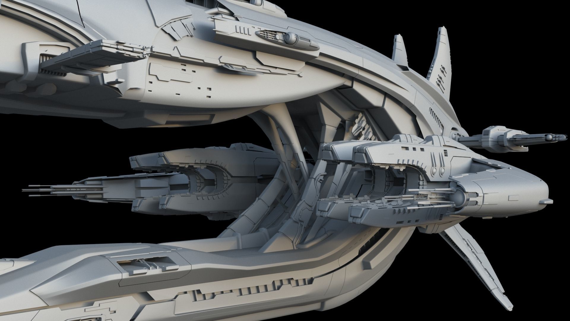 Alien ship 3D model | CGTrader