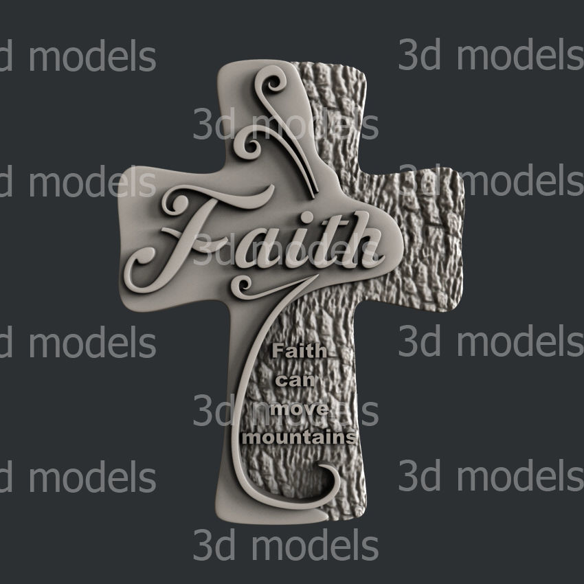 3d STL models for CNC router cross Faith 3D model | CGTrader