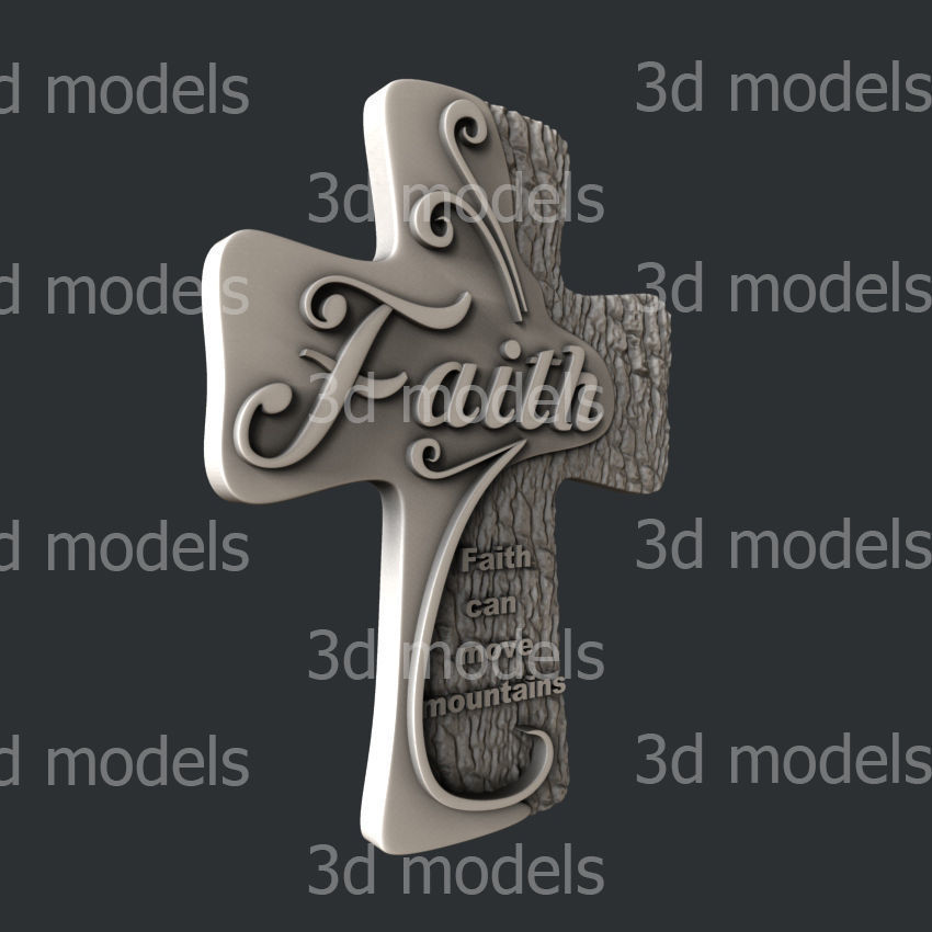 3d STL models for CNC router cross Faith 3D model | CGTrader