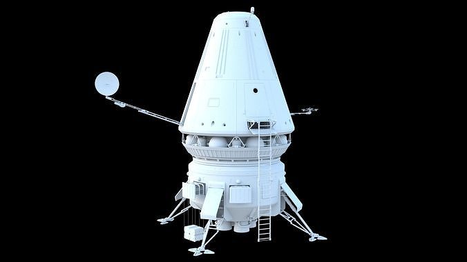 Landing module 3D model | CGTrader