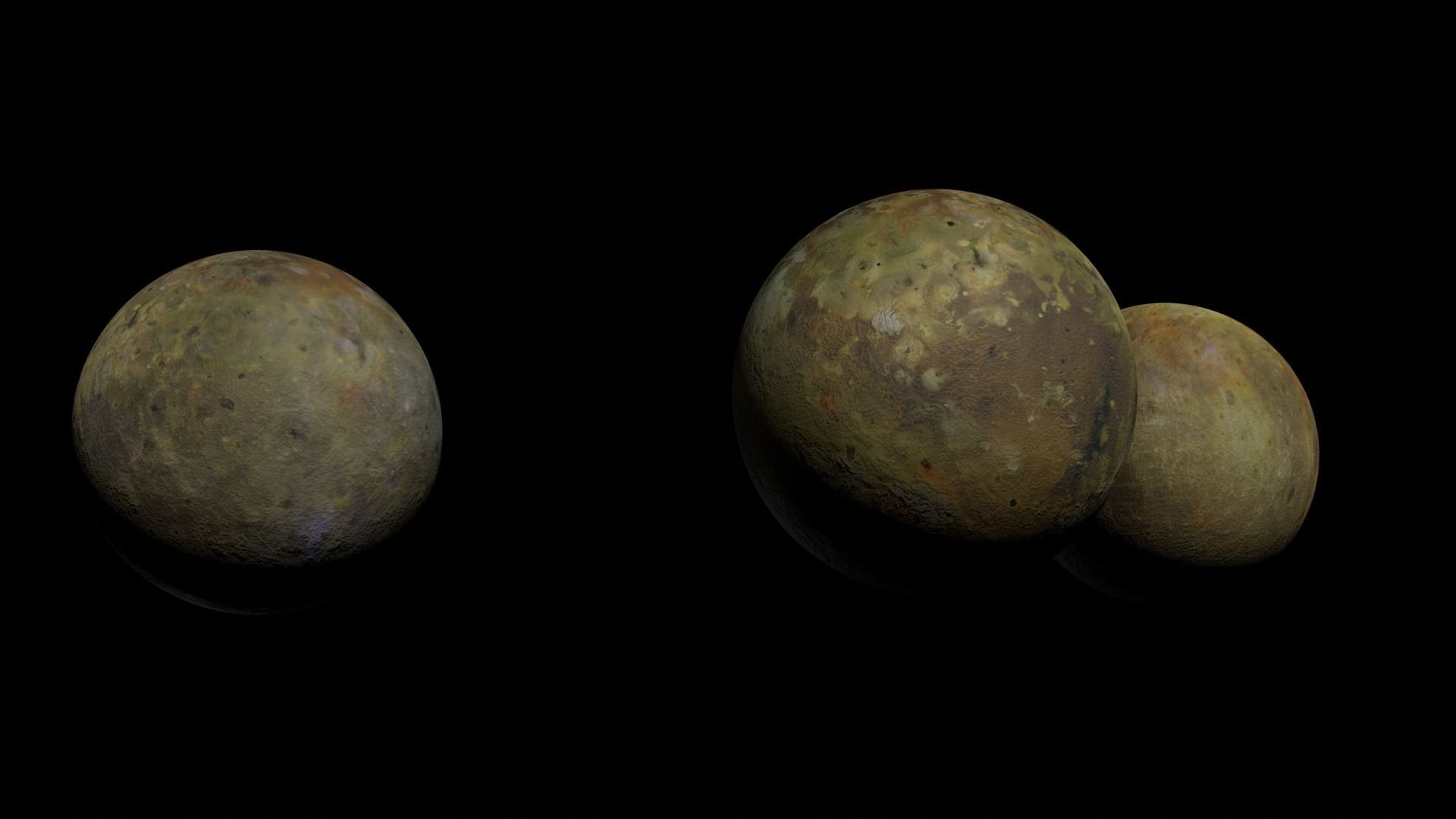 Moon Pack 3 - Desert Moons 3D model | CGTrader