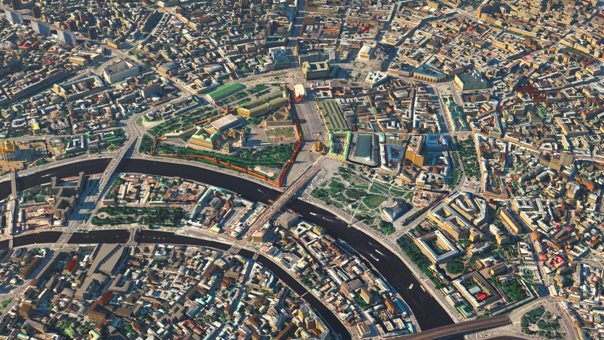 Moscow map 3D model | CGTrader