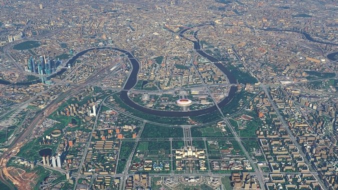 Moscow map 3D model | CGTrader