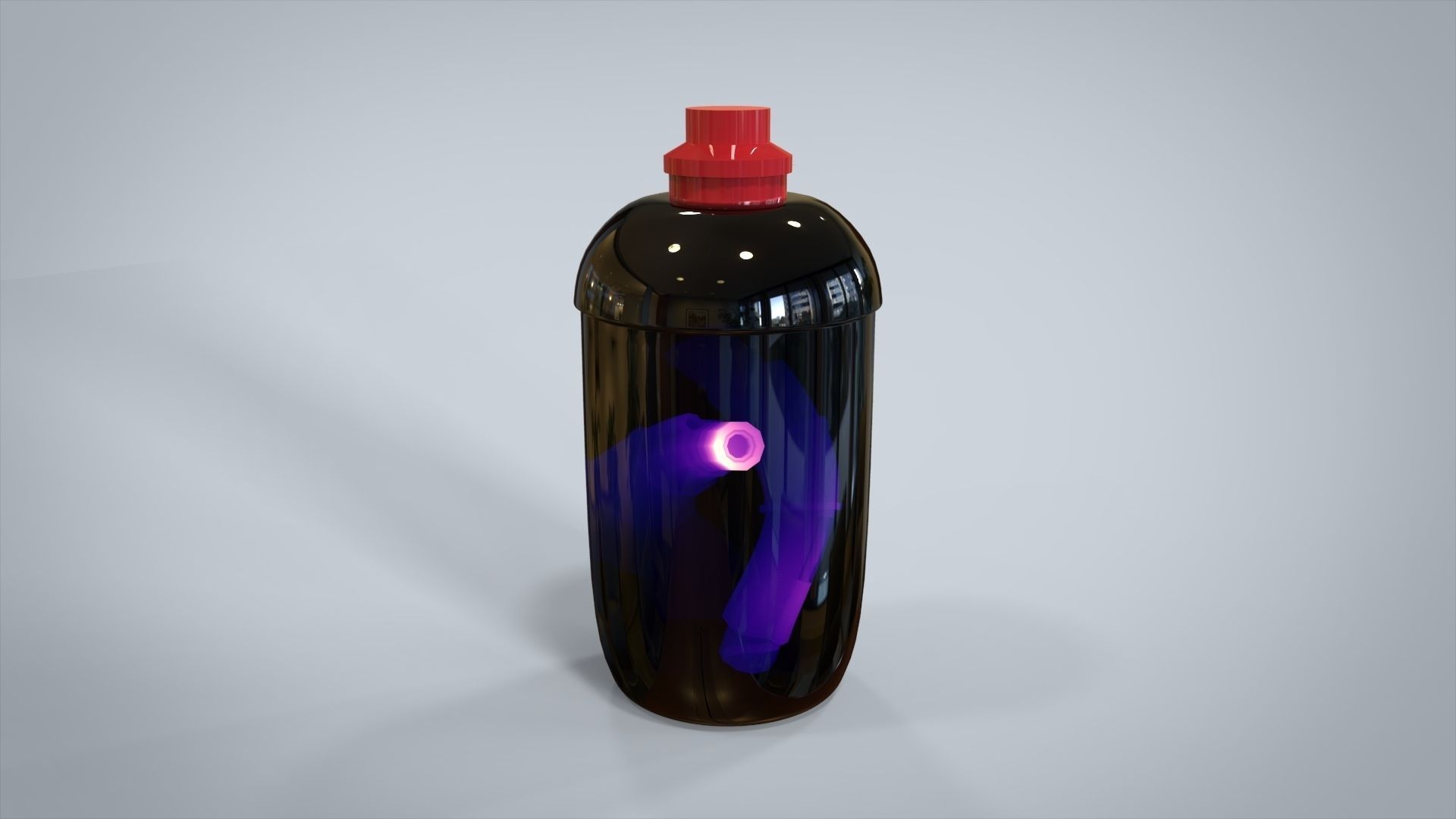 Worm Glass Tube 3D model | CGTrader