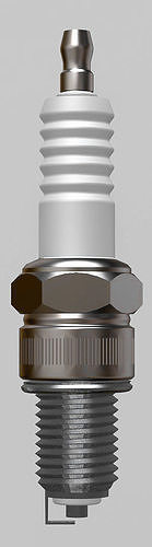 spark plug free 3D model | CGTrader