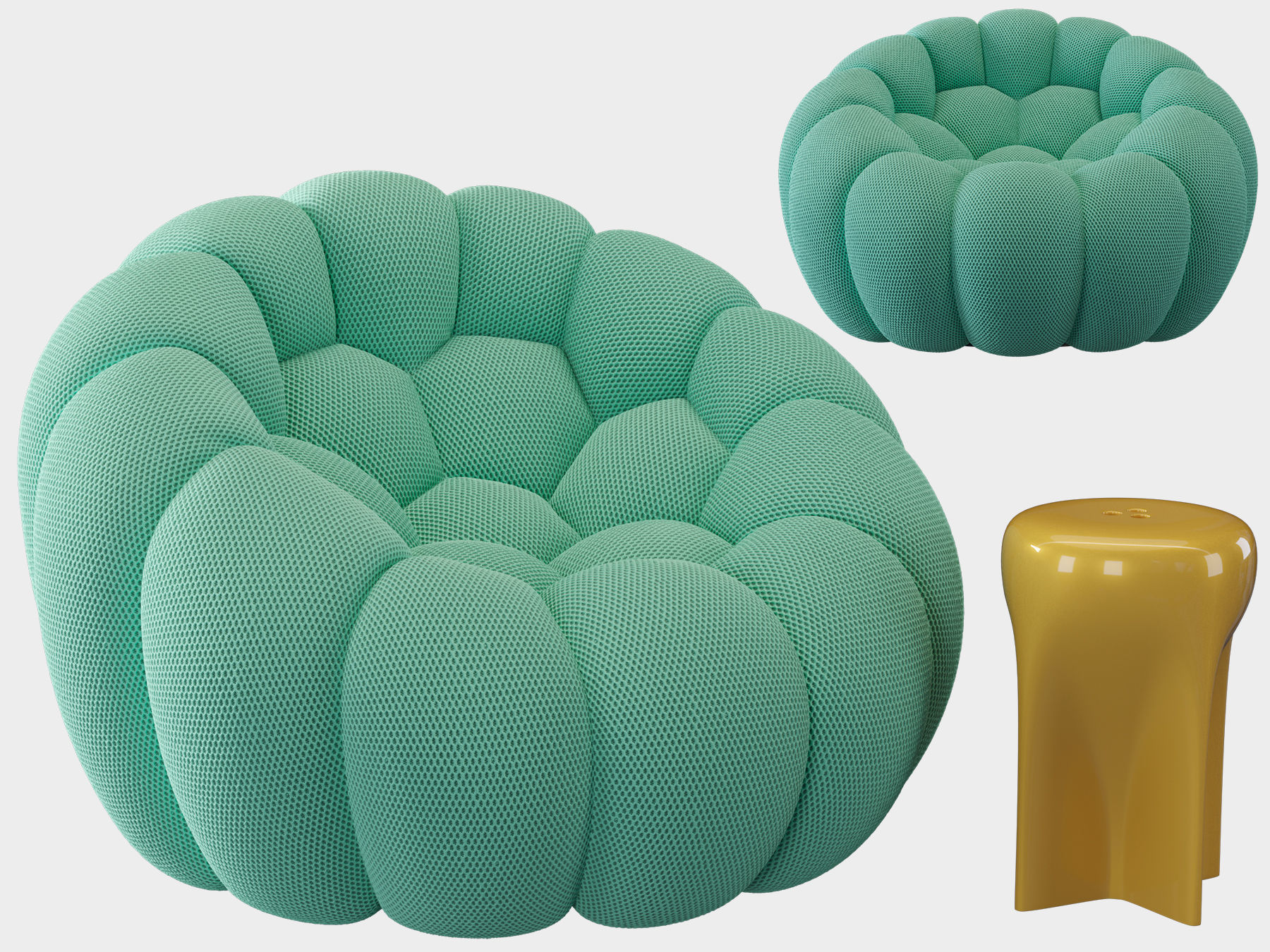 Roche Bobois Bubble Armchair 3D model | CGTrader