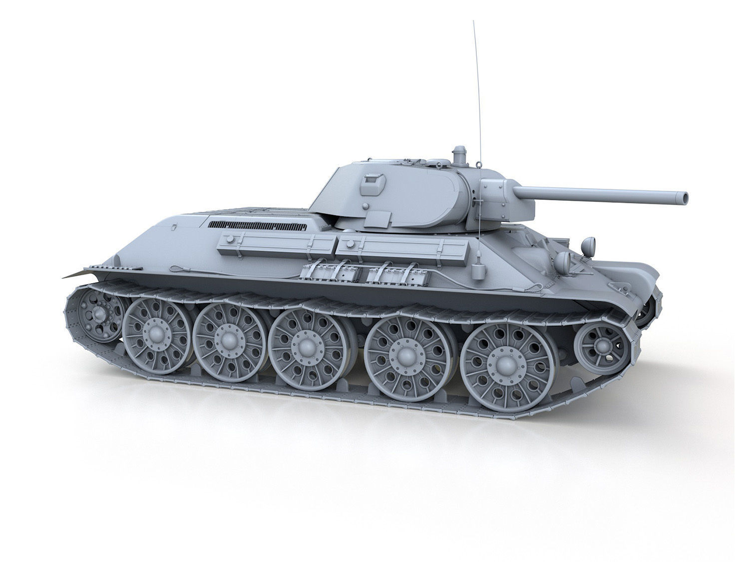 T-34-76 - STZ - Model 1941 - Soviet Medium Tank 3D model | CGTrader