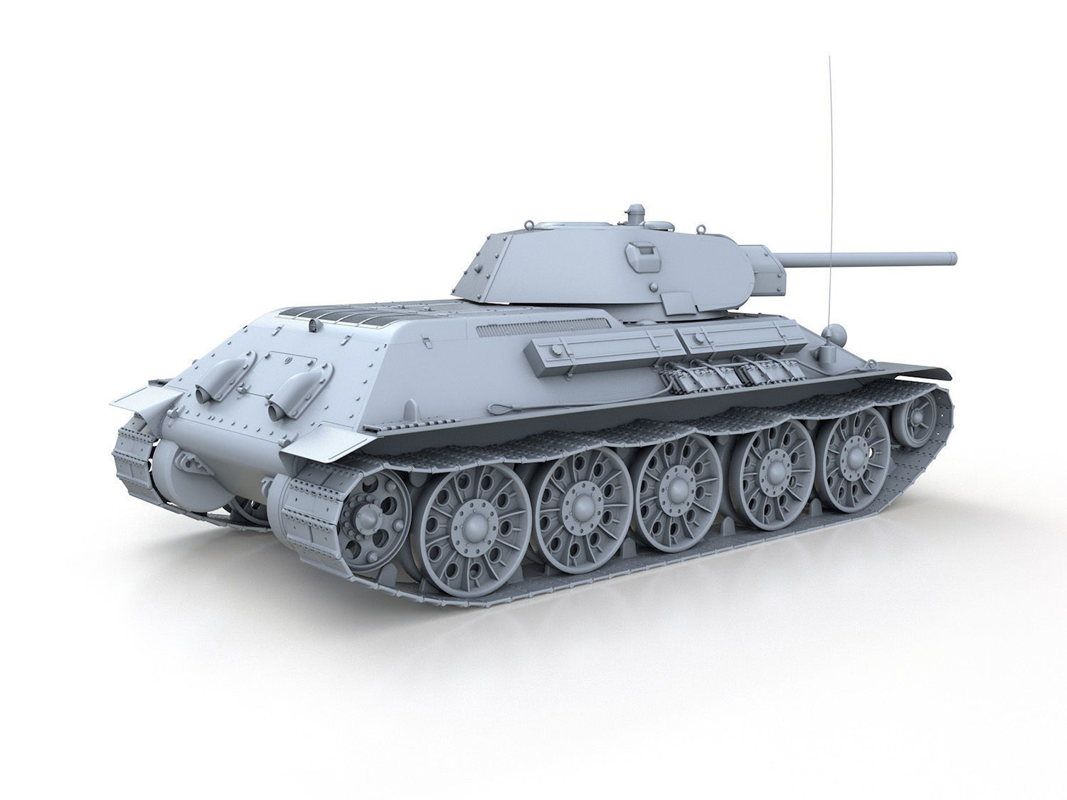 T-34-76 - STZ - Model 1941 - Soviet Medium Tank 3D model | CGTrader