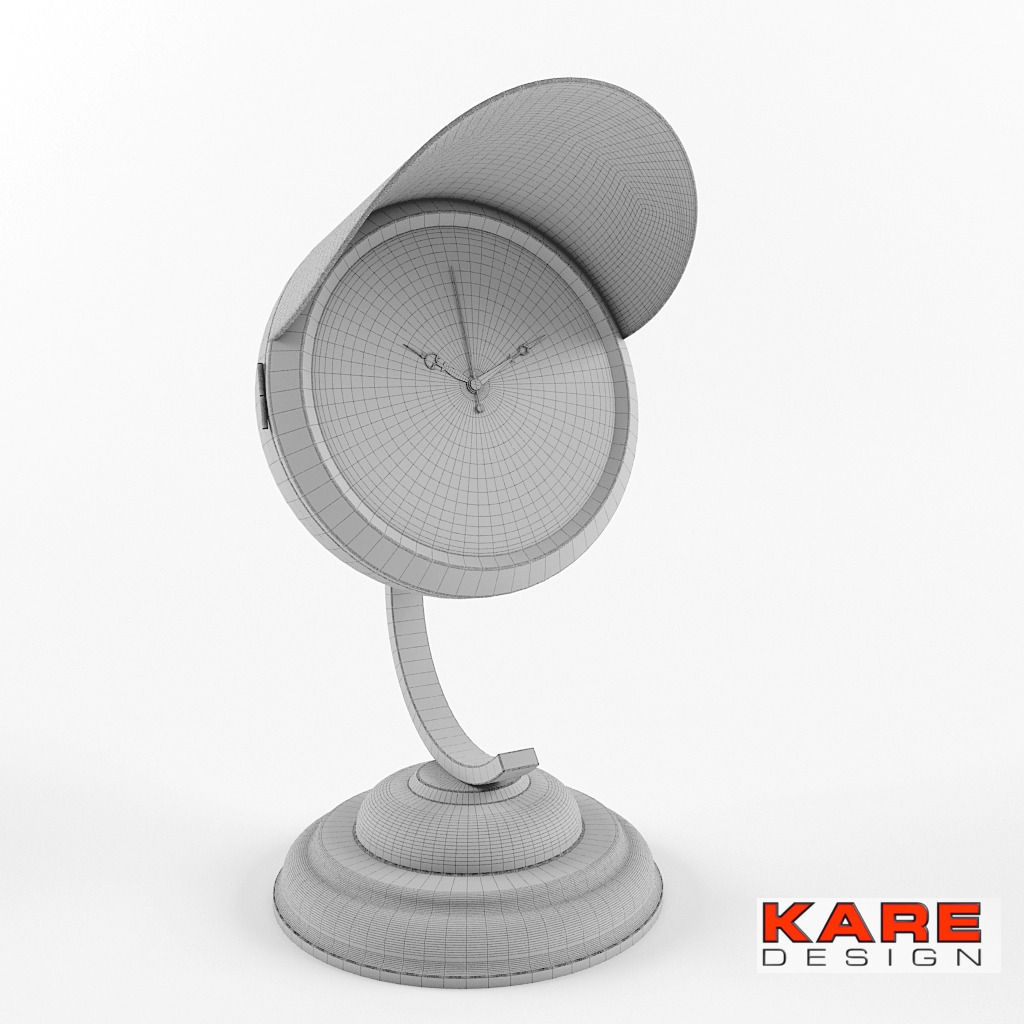 Kare Design Table Clock Scooter Light Blue 3D model | CGTrader