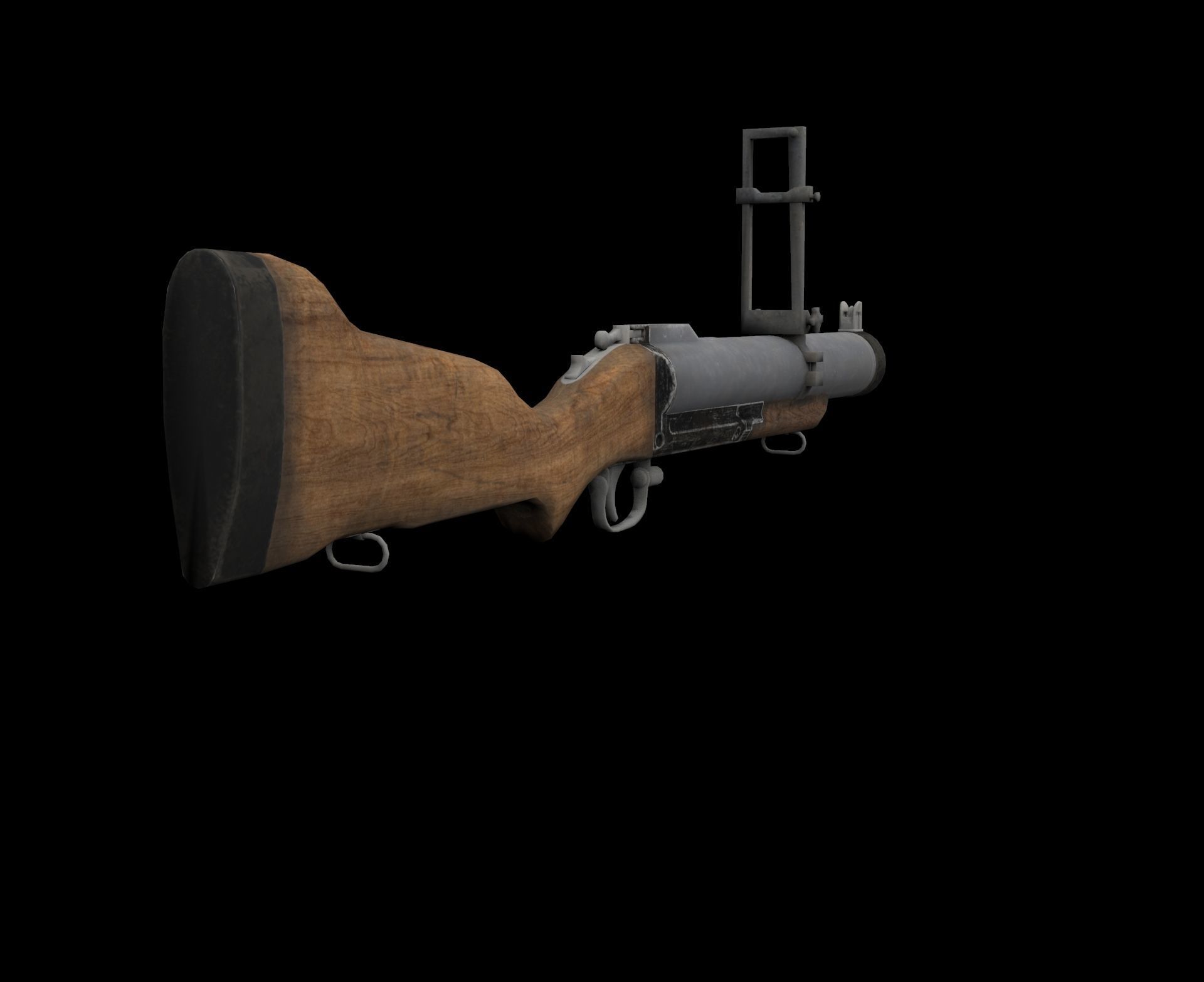 Grenade Launcher and Shell 3D model | CGTrader
