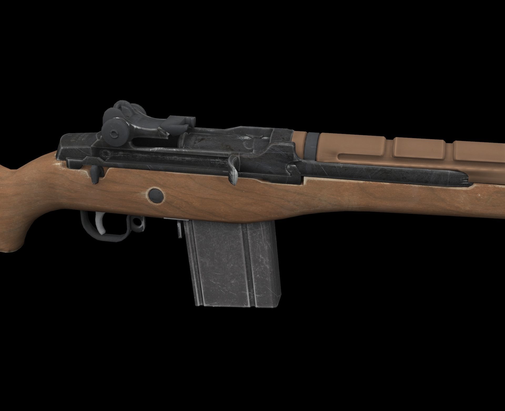 M14 gun 3D model | CGTrader