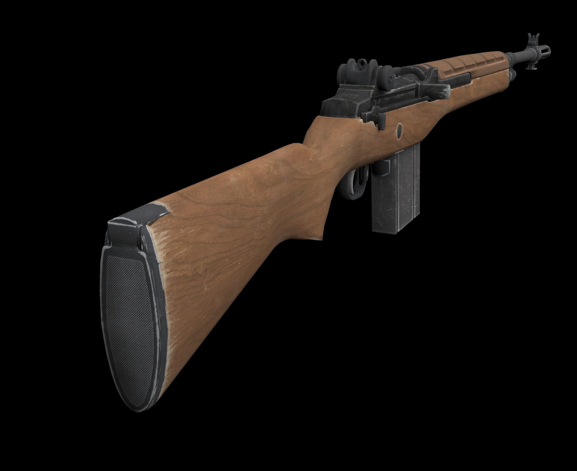 M14 gun 3D model | CGTrader