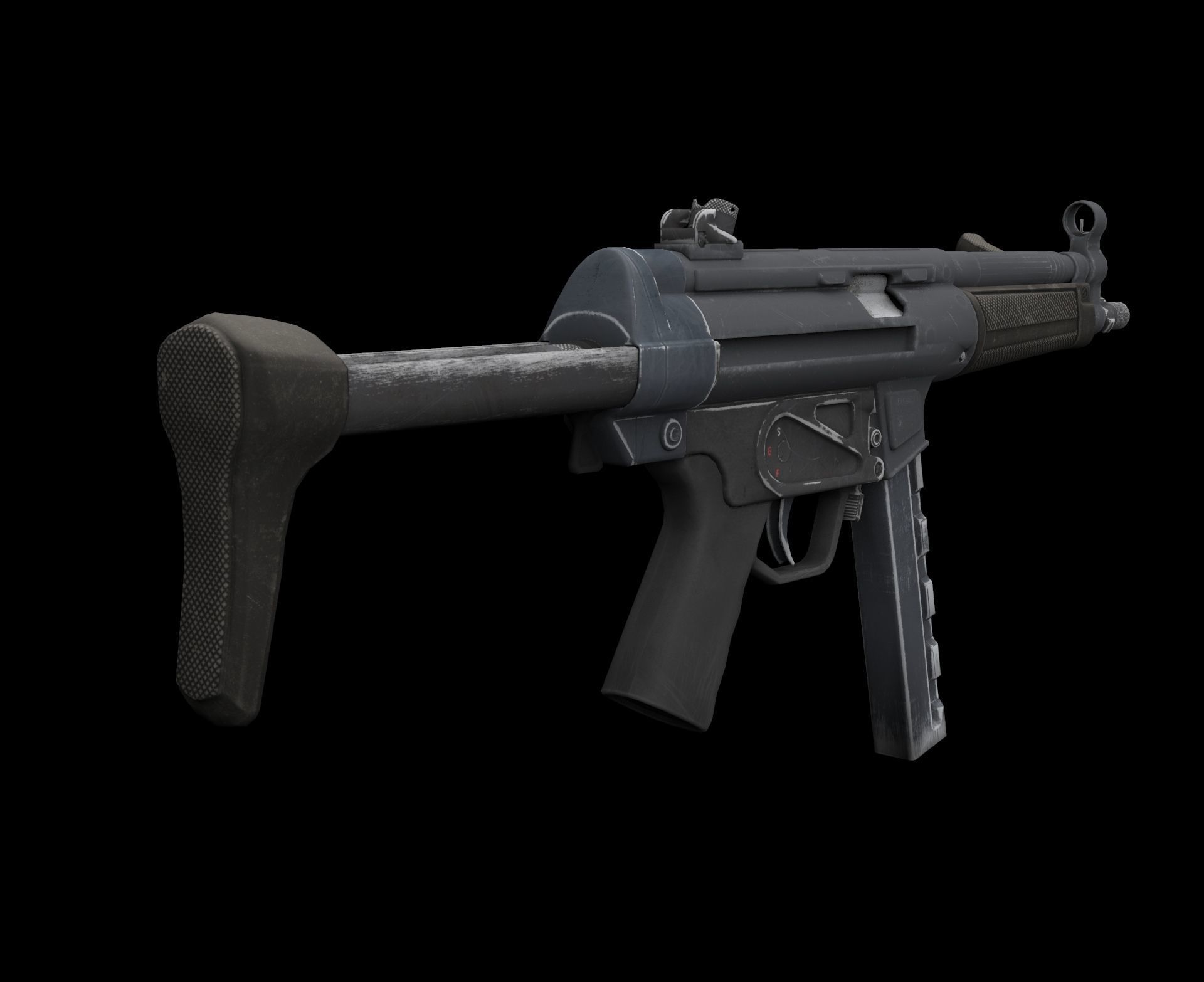 MP5 Assault gun 3D model | CGTrader