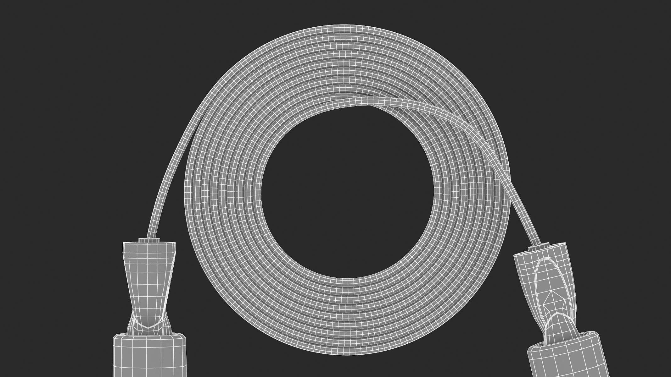 Adjustable Steel Wire Jump Rope 3D model | CGTrader