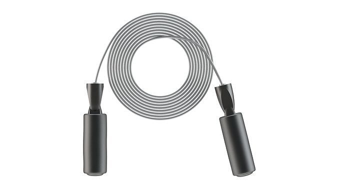 Adjustable Steel Wire Jump Rope 3D model | CGTrader