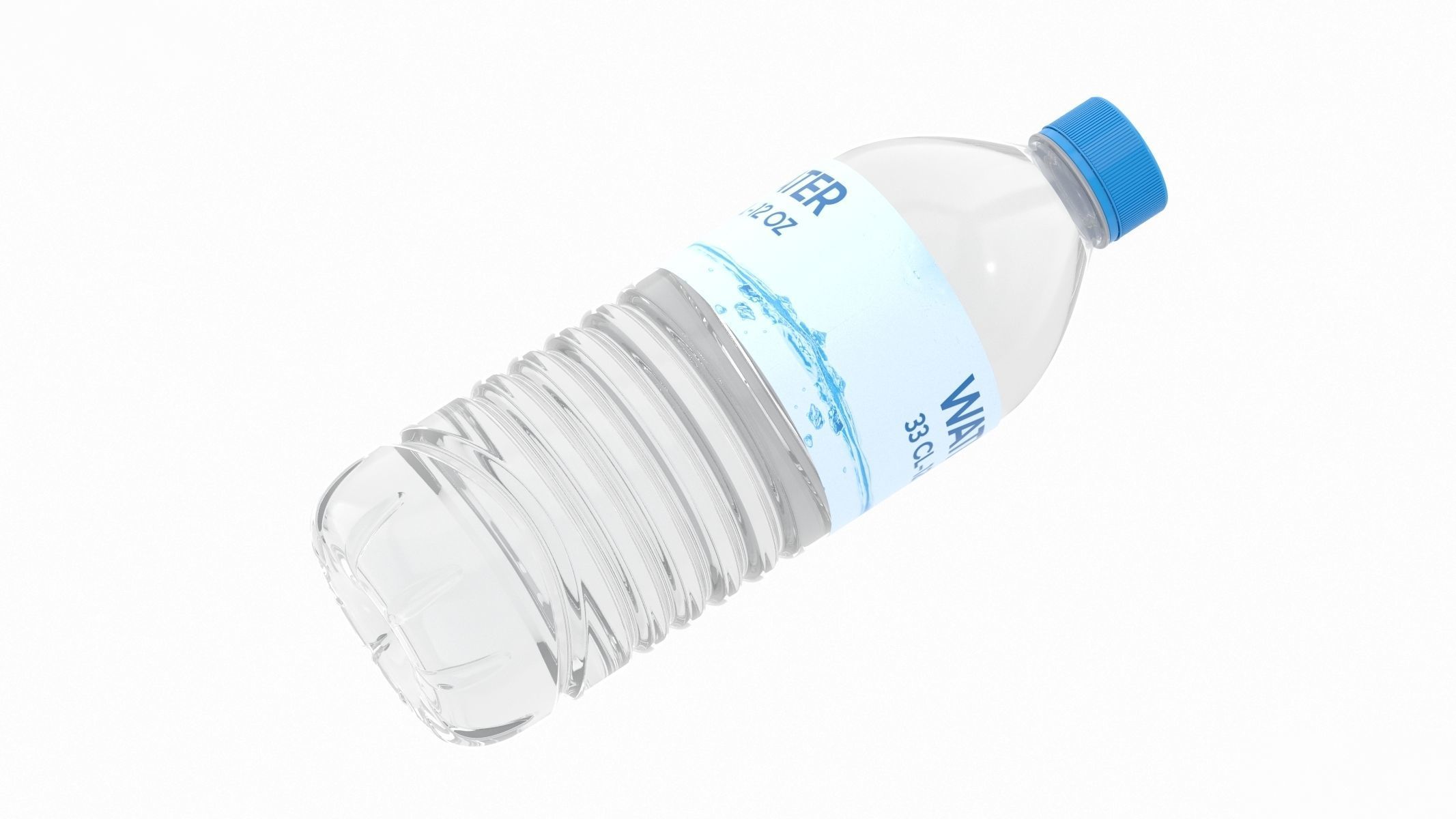 Water Bottle 33CL 12OZ Generic 3D model | CGTrader