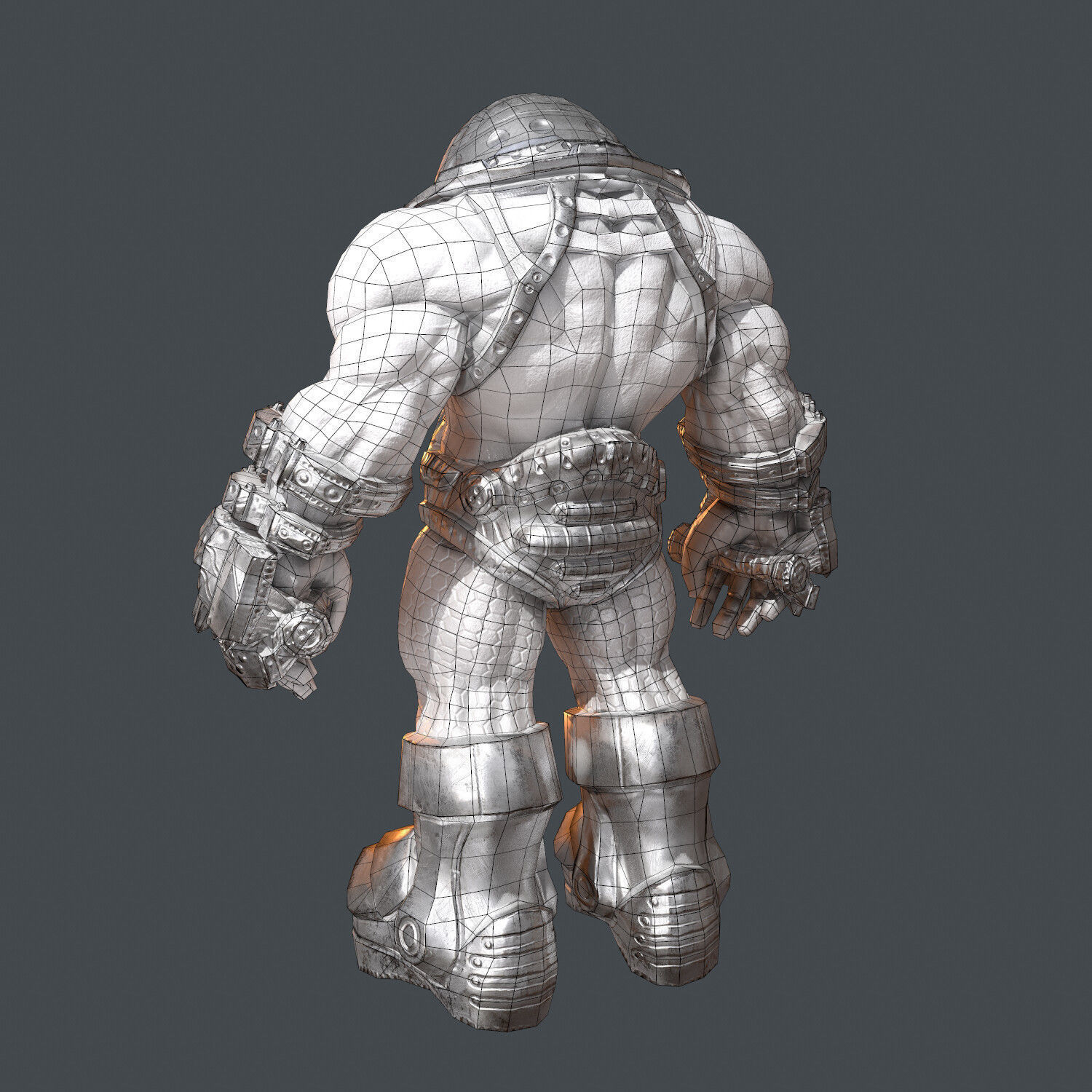 3D model Juggernaut armored man VR / AR / low-poly | CGTrader