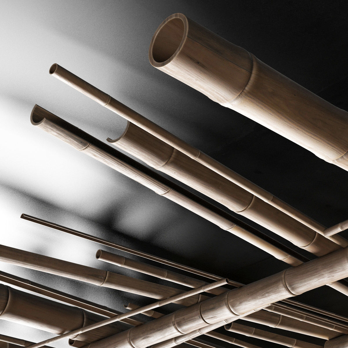 Tiki Bar Ceiling Decor