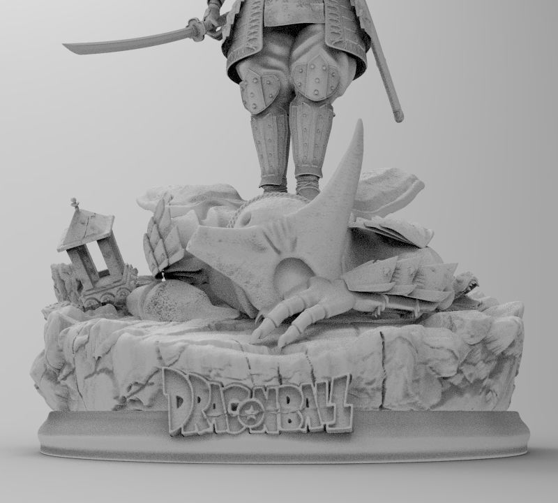 Trunks Samurai Dragon Ball 3D model 3D printable | CGTrader