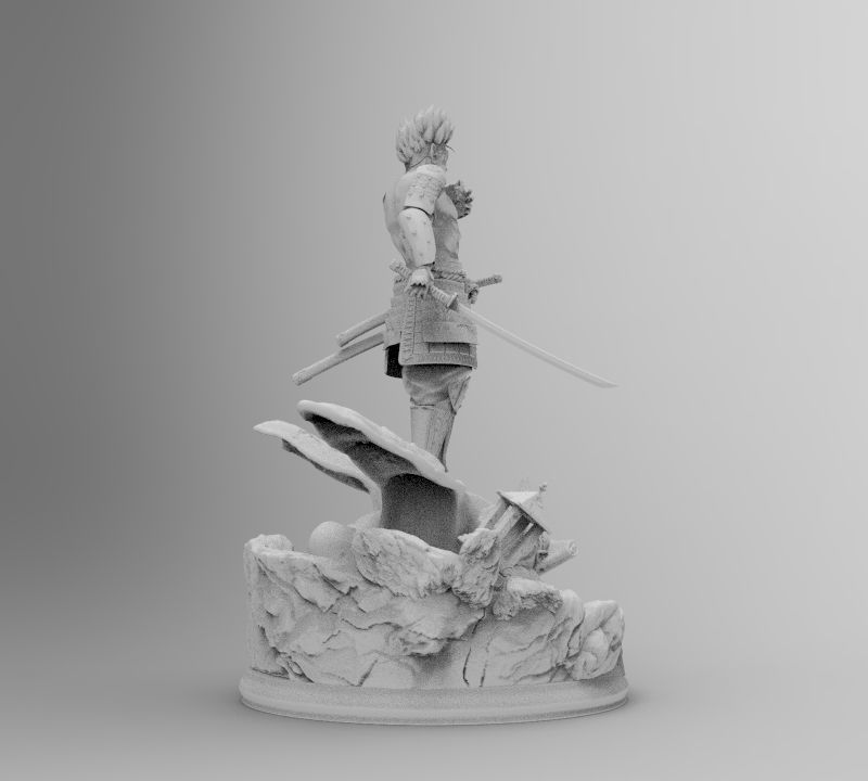 Trunks Samurai Dragon Ball 3D model 3D printable | CGTrader