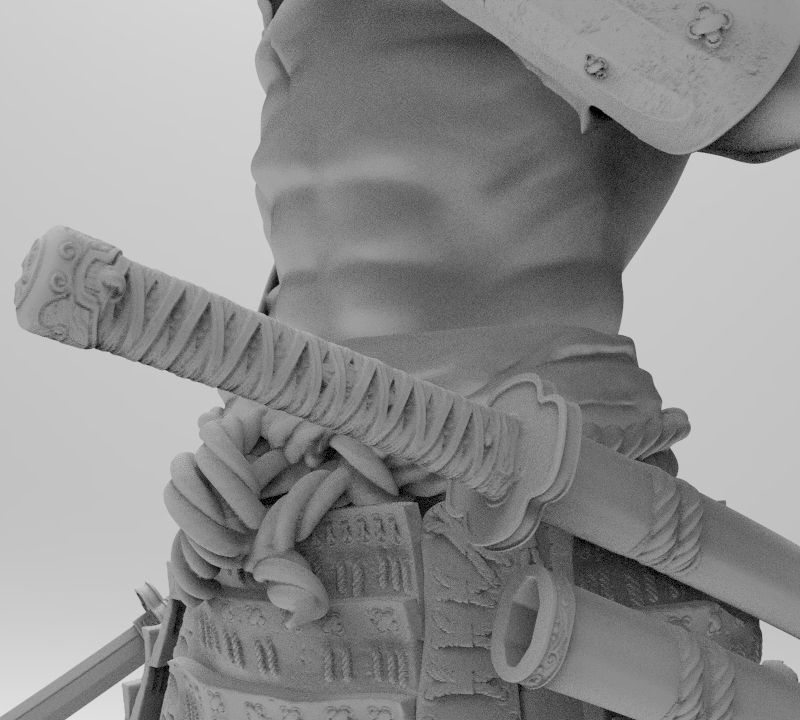 Trunks Samurai Dragon Ball 3D model 3D printable | CGTrader