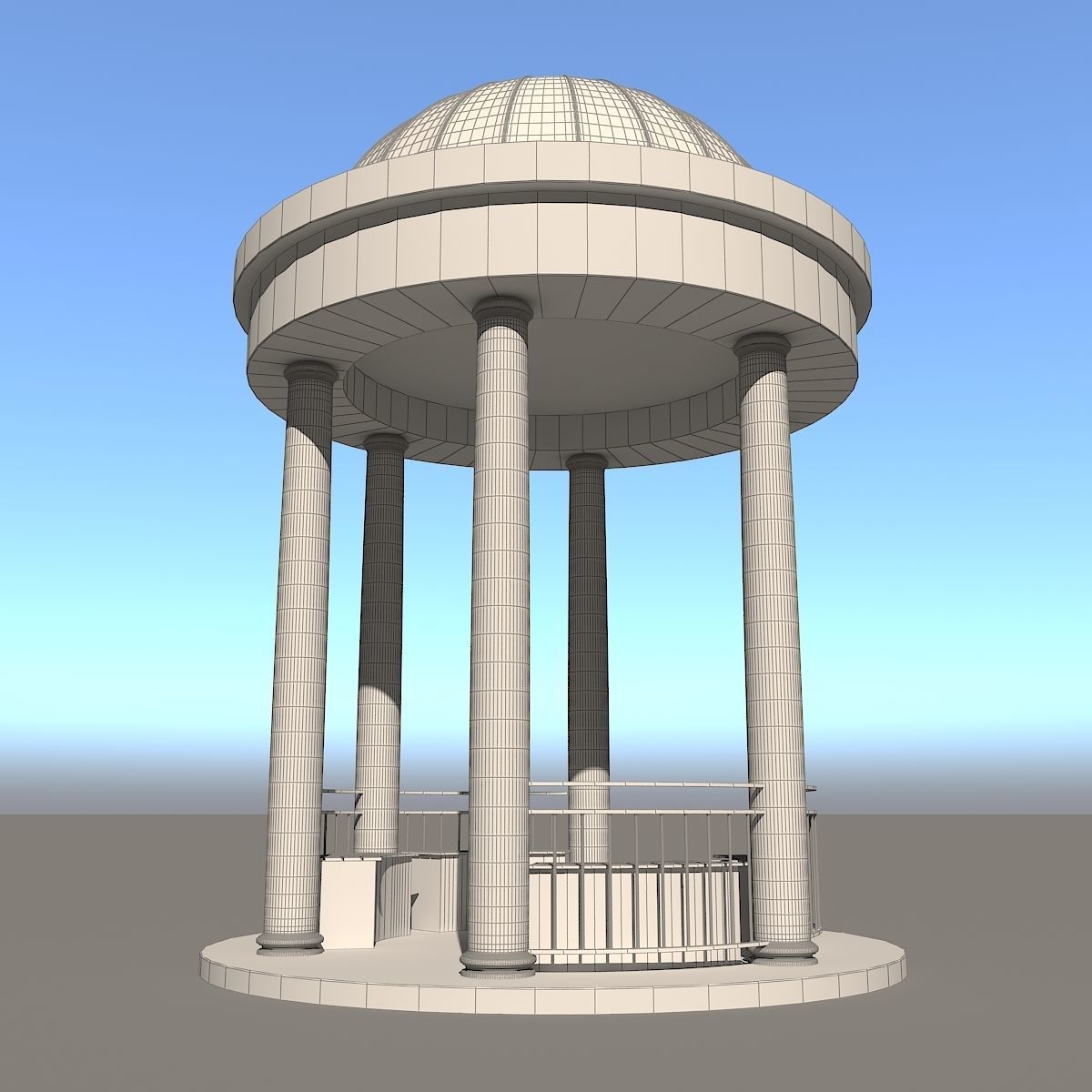 Rotunda 3D model | CGTrader