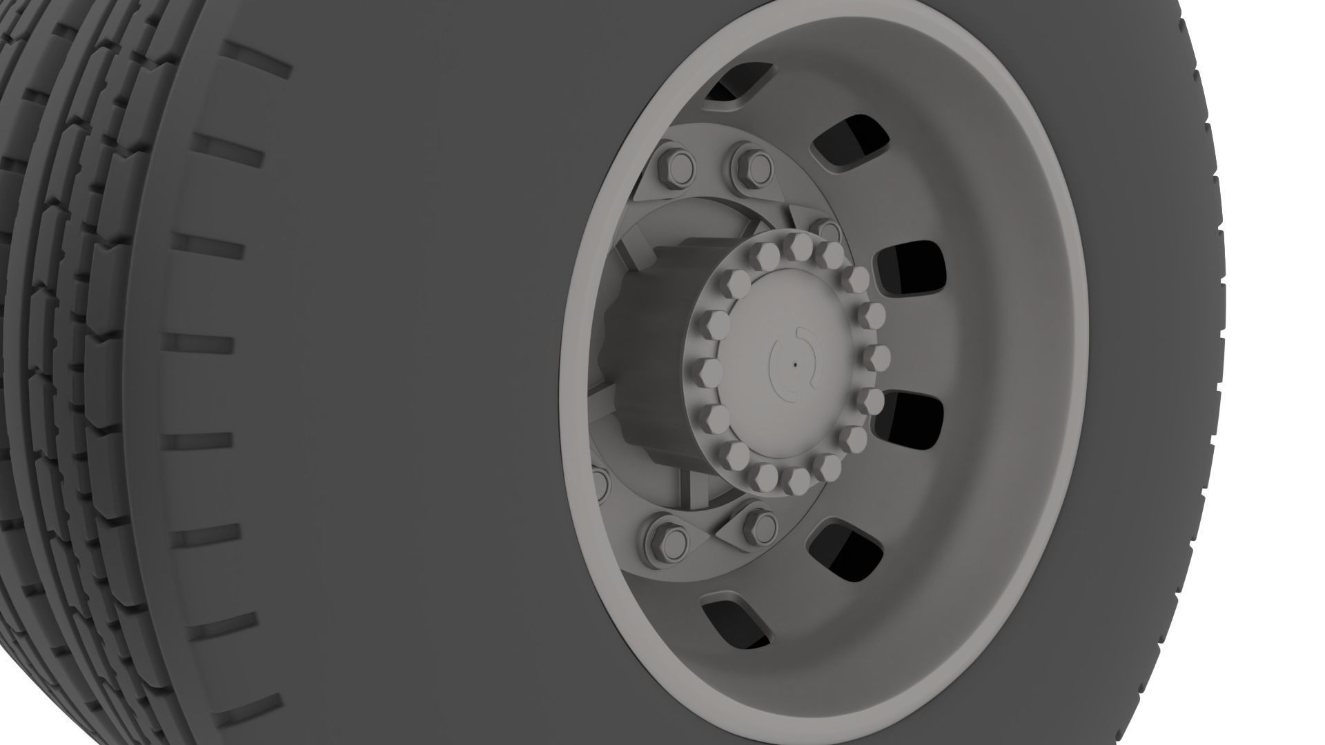 HGV wheels 3D model | CGTrader