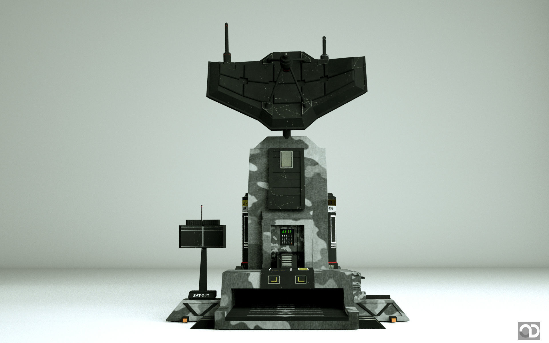 3D model Army Radar Portable V1 VR / AR / low-poly | CGTrader