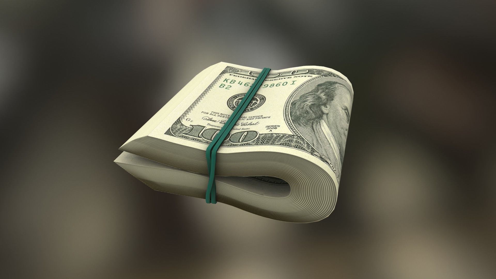 3D model Bundle of Dollars VR / AR / low-poly | CGTrader