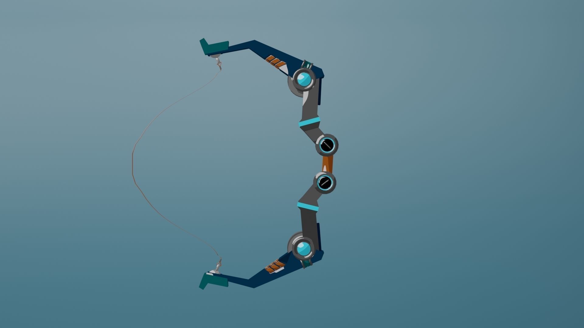 SCI-FI anime bow free VR / AR / low-poly 3D model animated rigged ...