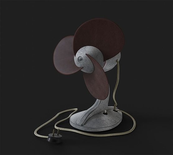 Vintage cooling fan 3D model | CGTrader