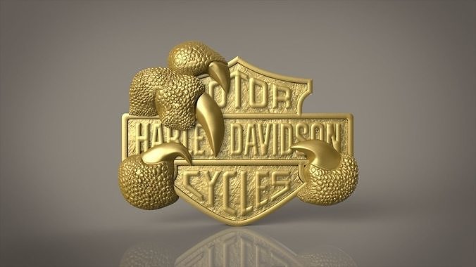 Harley Davidson Logo 3D model 3D printable | CGTrader