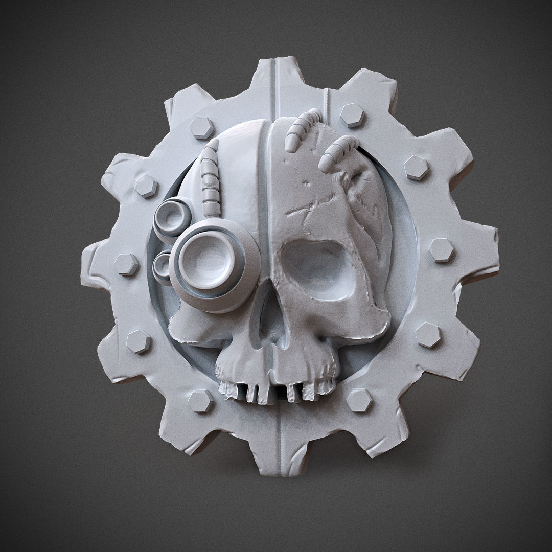 Adeptus Mechanicus logo 3D model 3D printable | CGTrader