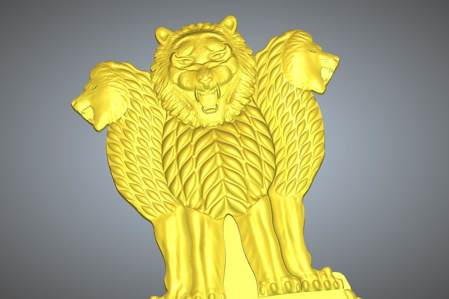 ASHOKA EMBLEM 3D model 3D printable | CGTrader