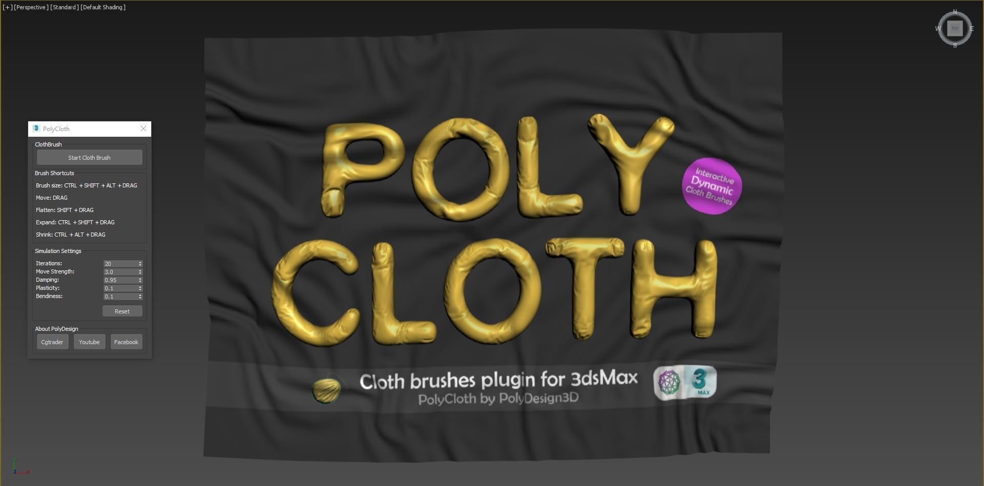 PolyCloth V2 ClothBrush Plugin for 3dsMax 3D model | CGTrader